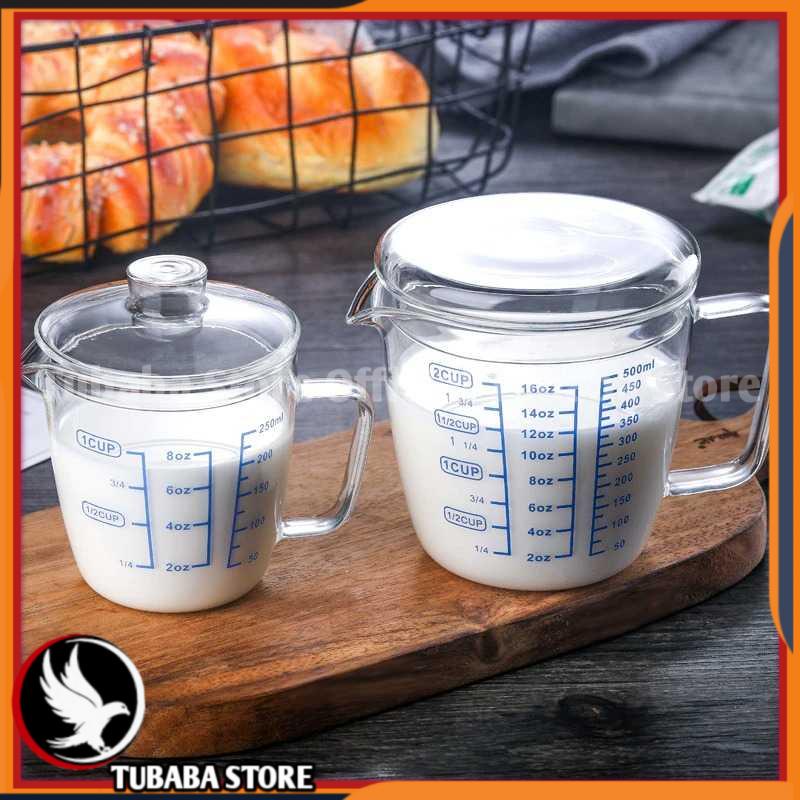 Jual Gelas Teko Susu Jug Borosilicate Pitcher Knob Lid Murah Tubaba ...