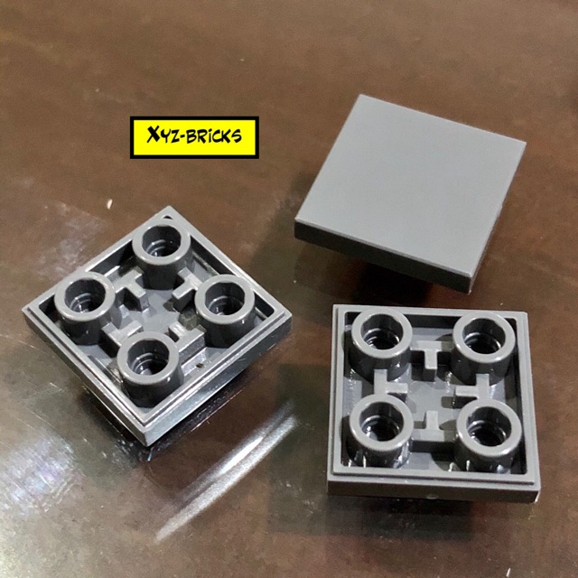 Jual LEGO PARTS 6013082 - Flat Tile 2x2 Inverted DBG (Dark Bluish Grey ...