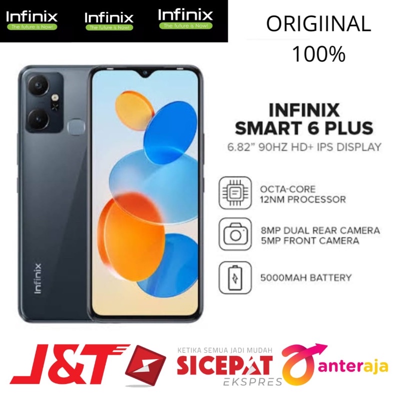 Jual INFINIX SMART 6 PLUS RAM 3/64GB GARANSI RESMI | Shopee Indonesia