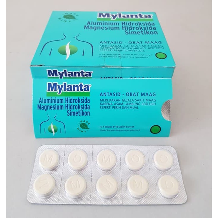 Jual Mylanta ANTASID - OBAT MAAG (10 Tablet). | Shopee Indonesia