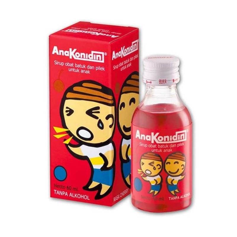 Jual ANAKONIDIN OBAT BATUK PILEK FLU DAN DEMAM ANAK SIRUP ISI 60ML | Shopee Indonesia