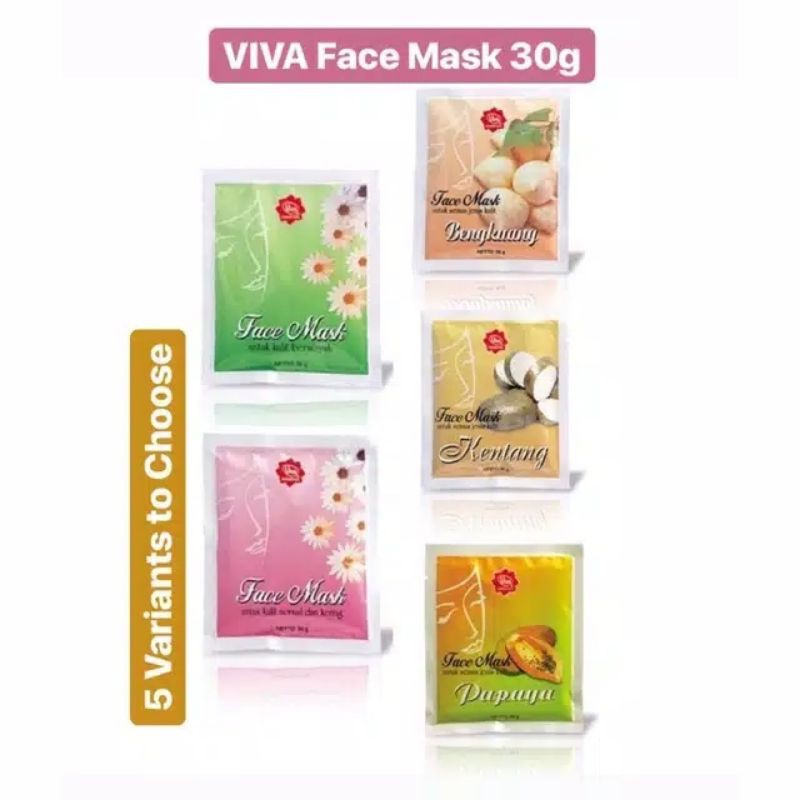 Jual Viva Face Mask kemasan baru netto 30g | Shopee Indonesia