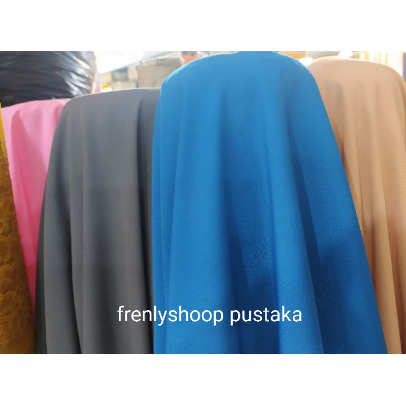 Jual Kain wolfis polos import / bahan kain wolfis harga per 50 cm ...