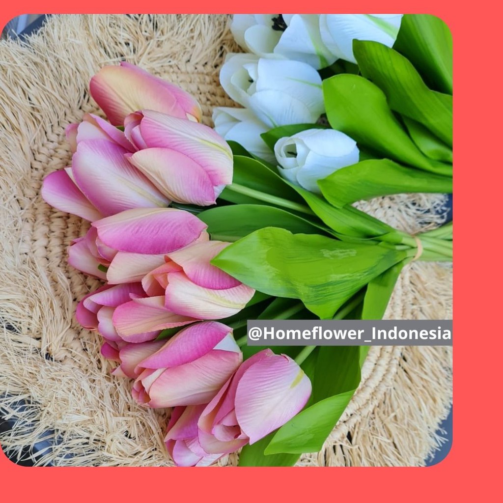Jual Tulip Bouquet Artificial Flower Isi 12 Tangkai | Shopee Indonesia