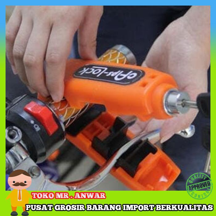 Jual Pengaman Motor Kunci Stang Pengaman Rem Tangan Gembok Anti Maling ...