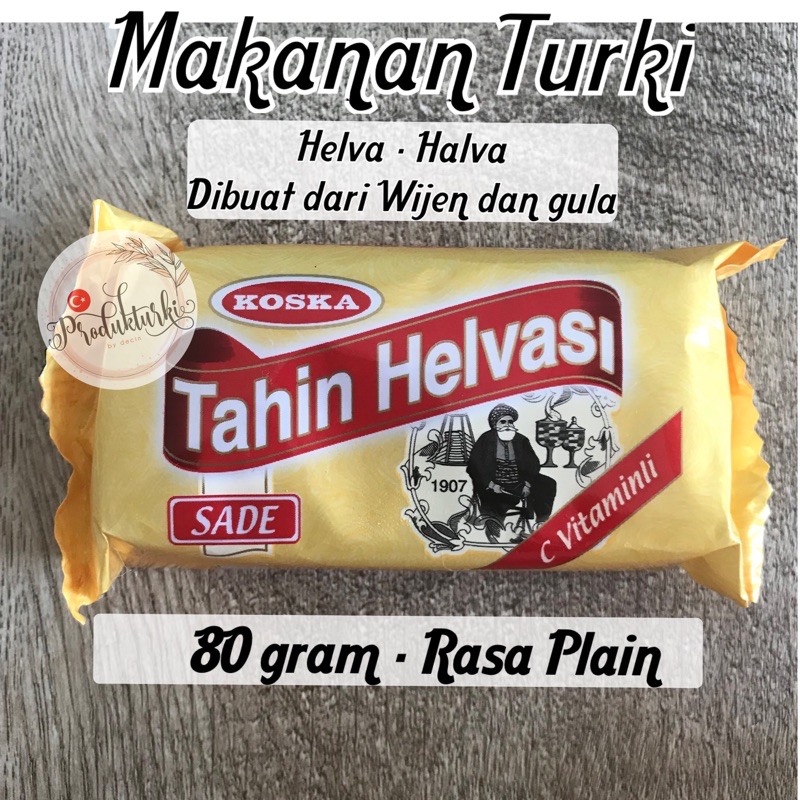 Jual KOSKA HELVA TURKEY HALVA TURKI 80 gr oleh oleh Turki makanan Turki ...