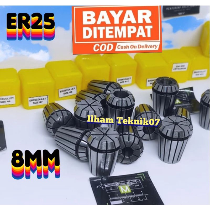 Jual collet er25 8mm Chuck collet er25 8mm penjepit bor penjepit ...