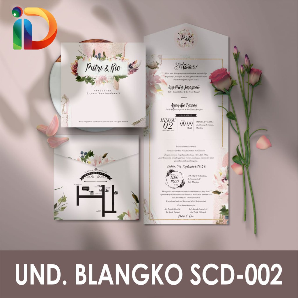 Jual SCD 002 Blanko Undangan | Blangko Undangan | Undangan Murah Indonesia|Shopee Indonesia