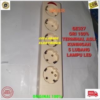 Jual ORIGINAL TERMINAL 5 LUBANG SOCKET LAMPU LED COLOKAN LISTRIK STEKER ...