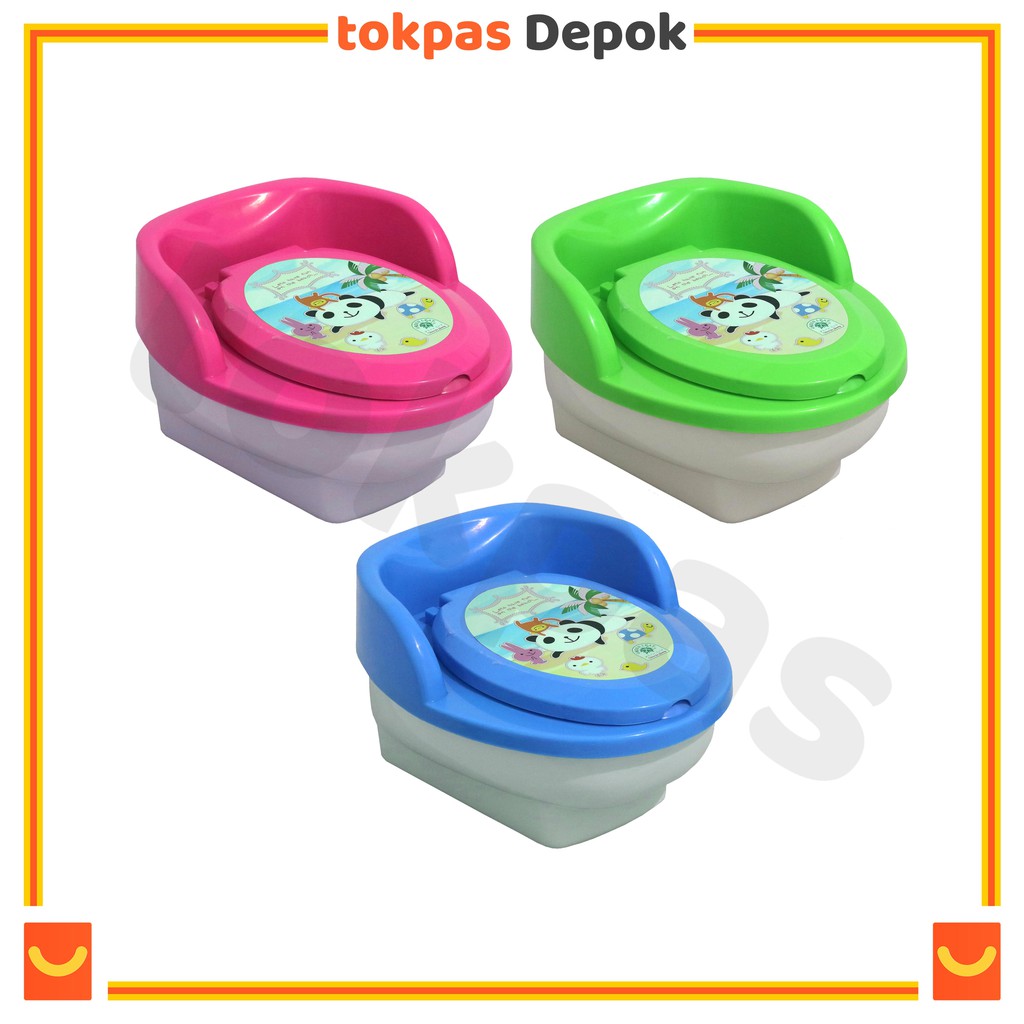 Jual Pispot Anak 6 Liter Green Leaf 5109 Potty Training Seat Closet ...