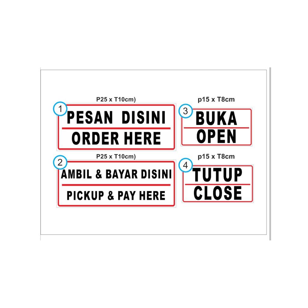Jual stiker pesan disni ,bayar disini ,buka tutup toko | Shopee Indonesia