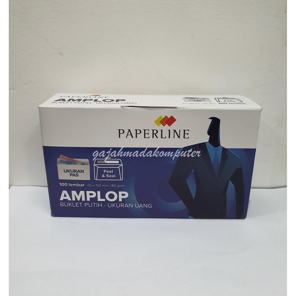 Jual Amplop Putih PAS Ukuran UANG Polos Paperline Banknote dilengkapi ...