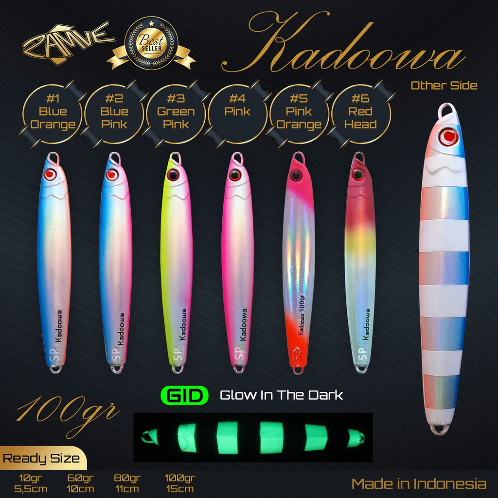 Metal Jig Zamve Kadoowa 100Gr Metal Jig 100Gr Metal Jig 100Gram | Shopee Indonesia