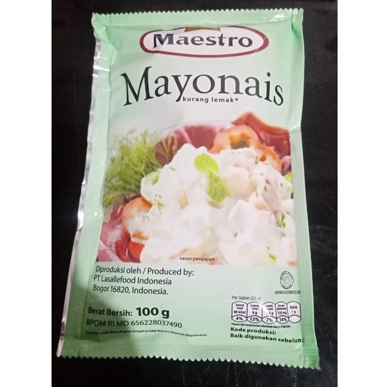 Jual Maestro Mayonais 100 gr || Saus Mayo Saos Low Fat Mayonaise ...