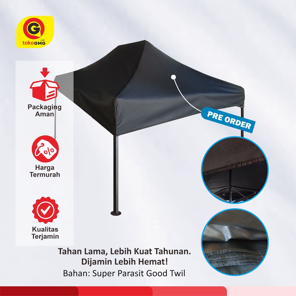 Jual Kain Tenda Lipat - Super Good Twill AWET Tahunan - Bukan Polyester ...