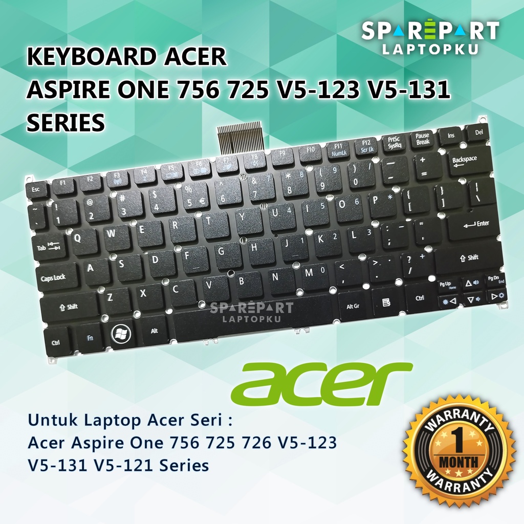 Jual Keyboard Acer Aspire One 756 725 V5-123 V5-131 Series | Shopee ...