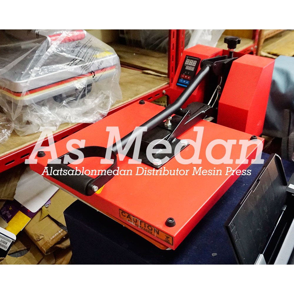 Jual Alat Sablon Digital Mesin Press Kaos 38x38cm 900 Watt | Shopee ...