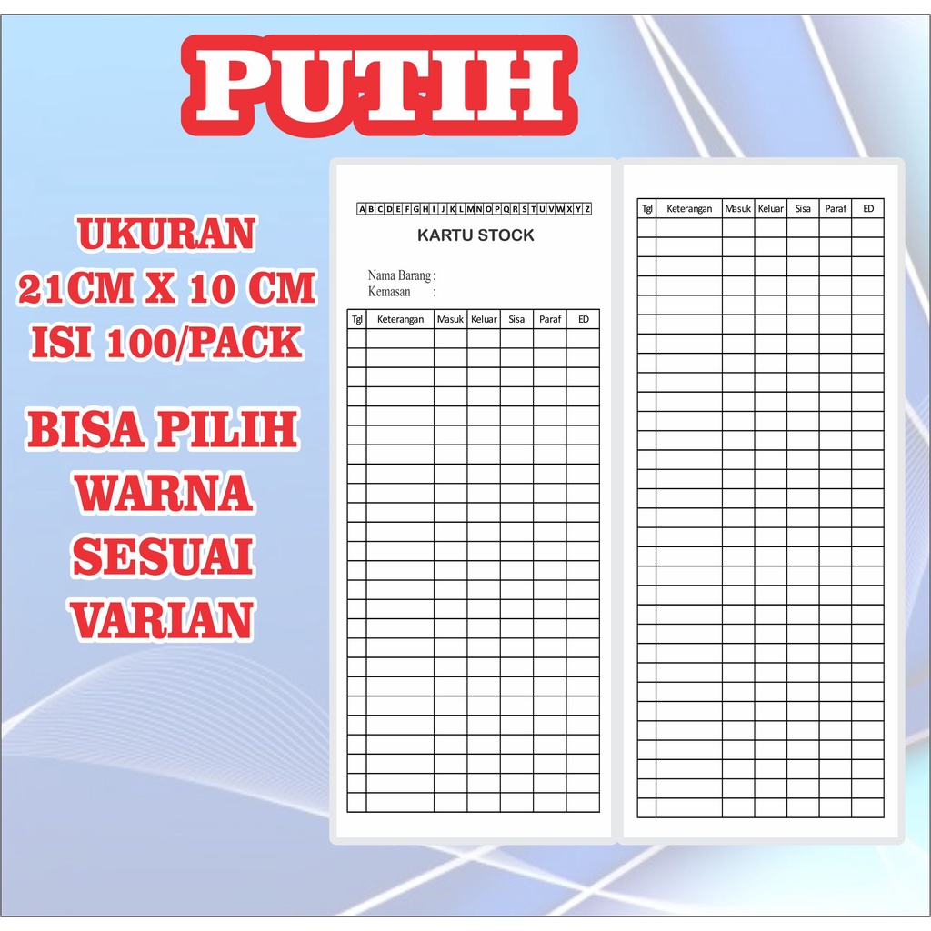 Jual kartu stok obat isi 100 lembar bolak balik kartu stok barang non ... Jual kartu stok obat isi 100 lembar bolak balik kartu stok barang non ...