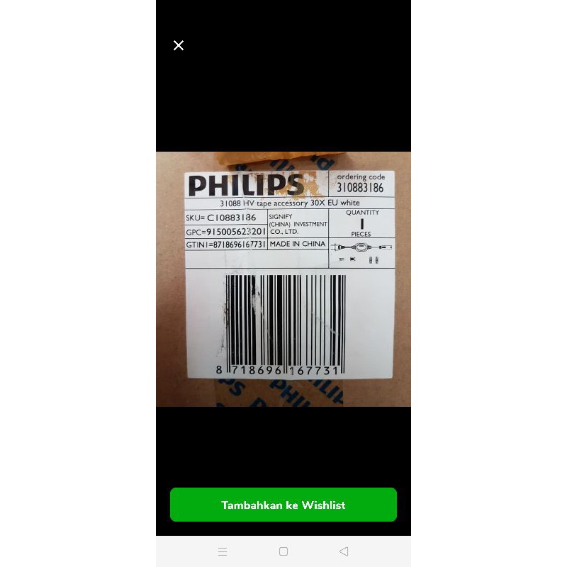 Jual PHILIPS LED Strip DLI 31088 High Voltage Tape Accessories ...