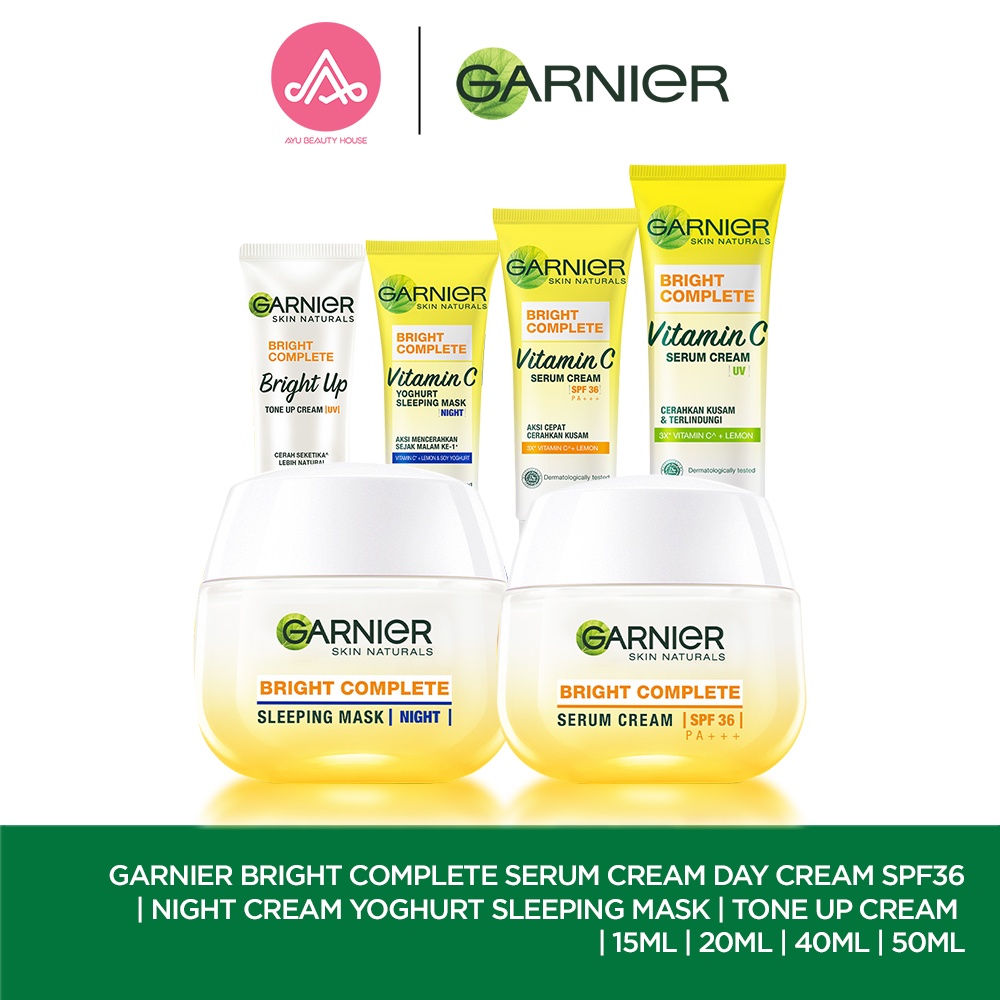 Jual Garnier Bright Complete Serum Cream Day Cream SPF36 | Night Cream ...