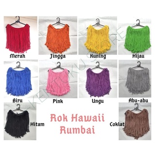 Jual Rok Hawai hawaii rumbai warna 30cm kostum tari hula | Shopee Indonesia