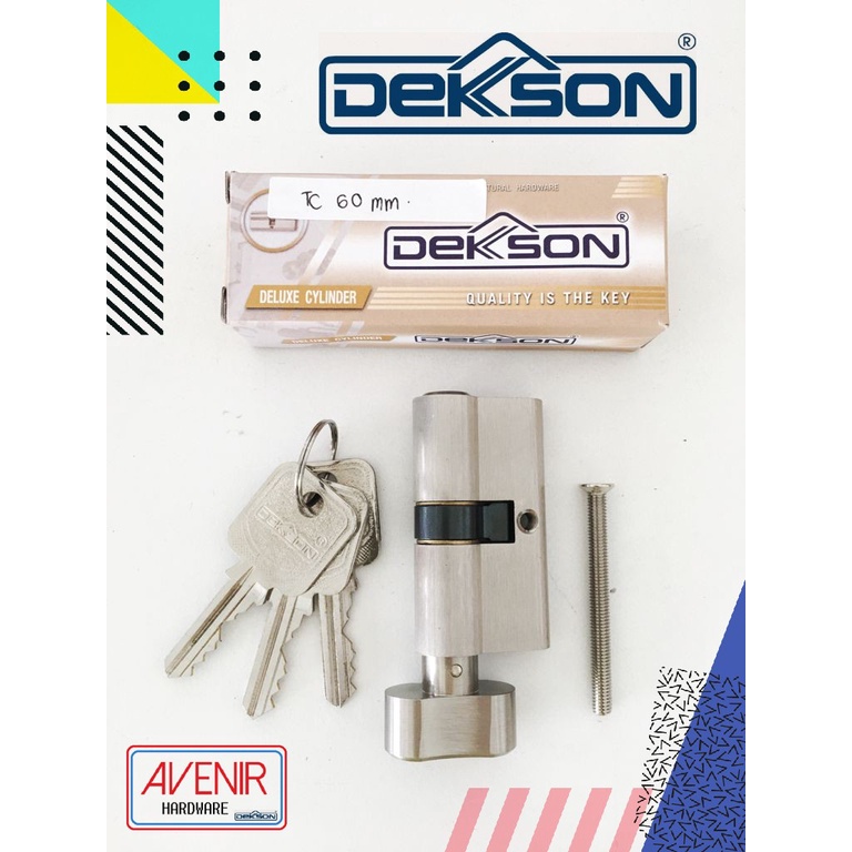 Jual Kunci Pintu Knop Putar 60 mm Cylinder Silinder Dekson TC DL 60mm SSS Cylinder Dekkson TC DL ...