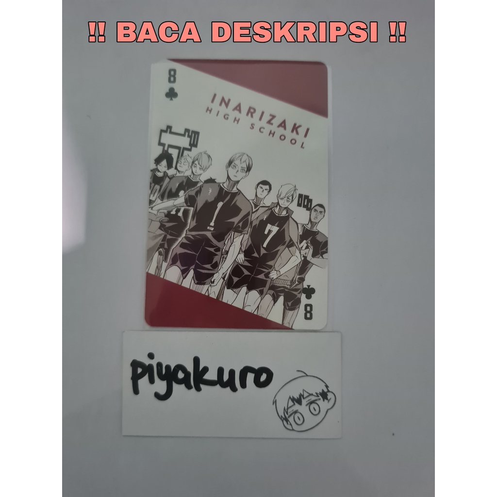 Jual Haikyuu!! Inarizaki Trading Card (Official Merch) | Shopee Indonesia