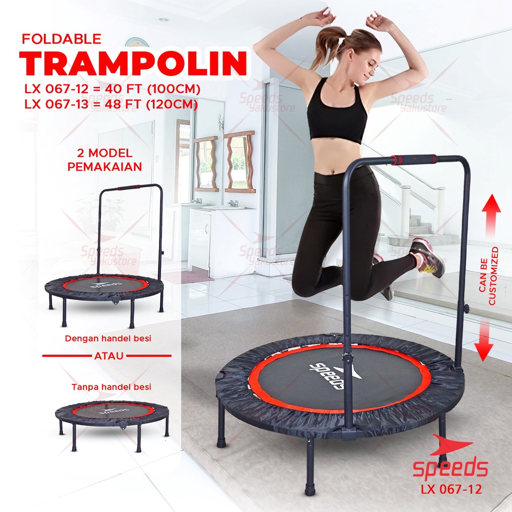 Jual SPEEDS Trampoline Anak Trampolin Alat Lompat Anak Sedang 36" inch ...