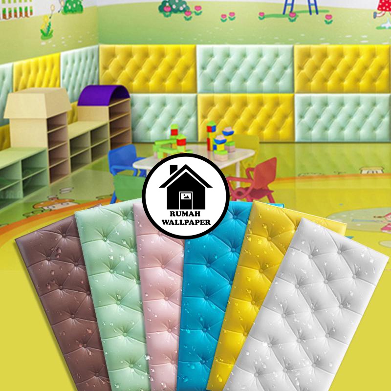 Jual RW Wallpaper Stiker 3D Foam Headboard Dinding Busa Wall Foam ...