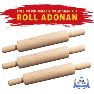 Jual Roll Perata Adonan Kue / Alat Kayu Penggiling Adonan Pastry ...