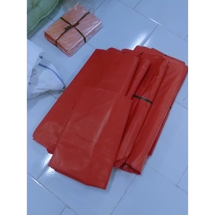 Jual Plastik sampah merah 90x120 cm|kantong plastik merah | Shopee ...