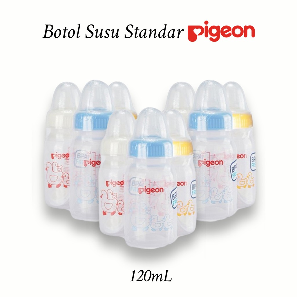 Jual Pigeon Botol Susu Bayi Anti sedak Standar ukuran 50ml/120ml/240ml ...