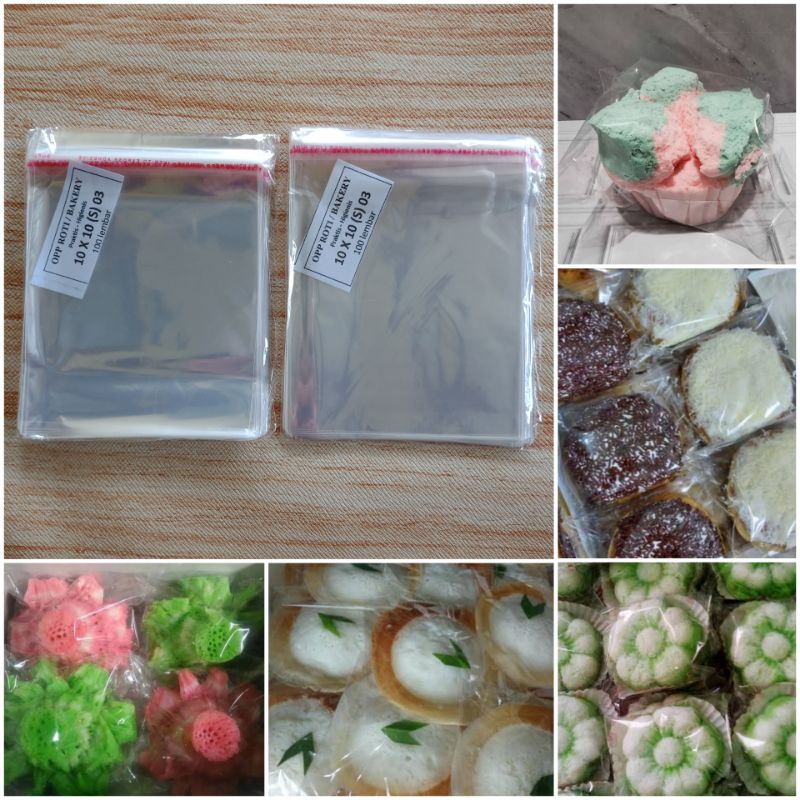 Jual PLASTIK KUE OPP 8x8 9x9 10x10 11x11 12x12 PLASTIK KANTONG PLASTIK ...