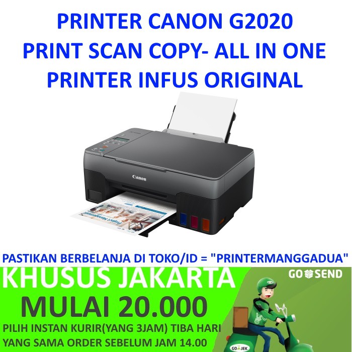 Jual CANON G2020 PRINT SCAN COPY ALL IN ONE PRINTER INFUS ORIGINAL ...
