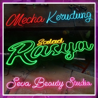 Jual Neon Flex Custom Logo Tulisan Neon Sign custom 12v Lampu Hias Neon ...