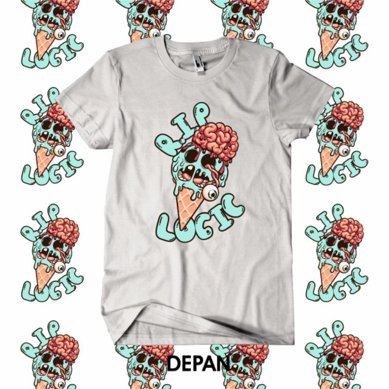 Jual Tshirt RIP Logic Kaos Unik Viral Kaos Perlawanan | Shopee Indonesia