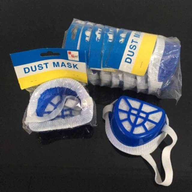 Masker Proyek Safety Anti Debu Masker Biru Respirator Hidung Segitiga ...