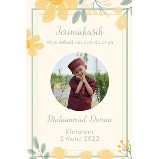 Jual KARTU UCAPAN TERIMA KASIH KHITAN / TASYAKURAN KHITANAN | Shopee ...