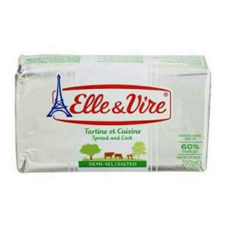 Jual Elle vire french butter butter unsalted spread cooking 200 gram 8 ...