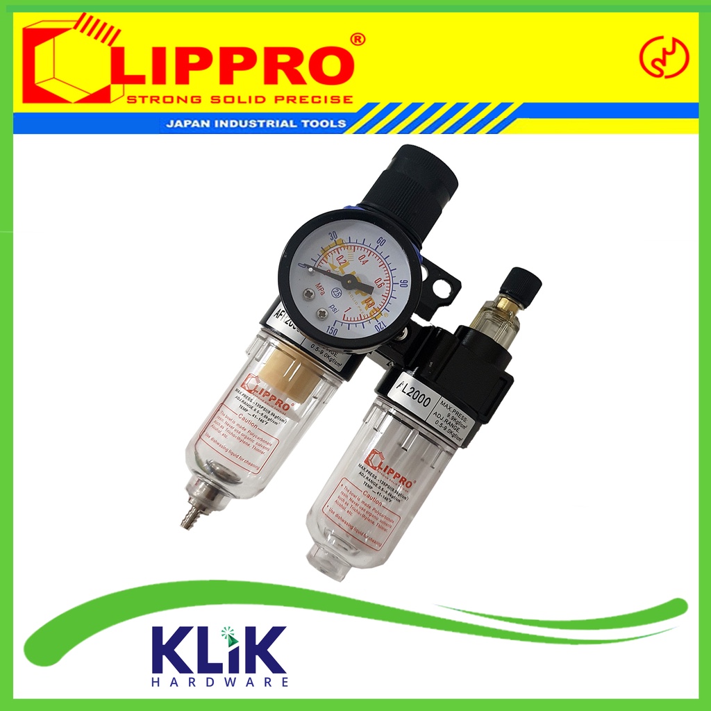 Jual Lippro Air Filter Control Regulator Saringan Udara Kompressor 2 ...
