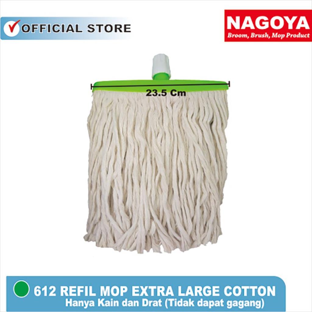 Jual NAGOYA Refil Mop Pel Cotton Extra Large 23.5 cm | Shopee Indonesia