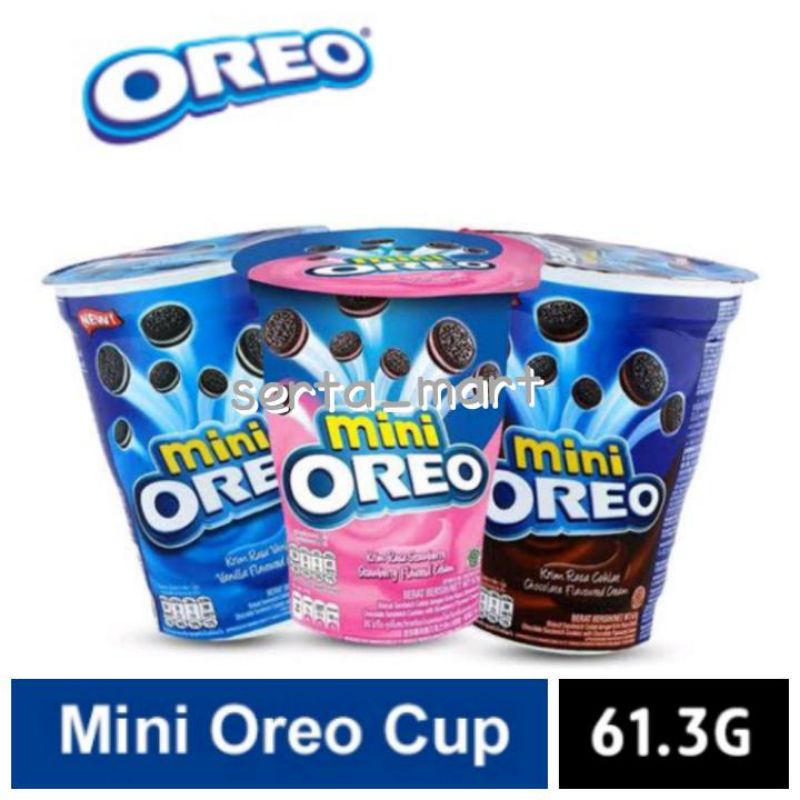 Jual Oreo Mini Cup 61.3gr - Biskuit Mini Oreo Coklat / Vanilla ...