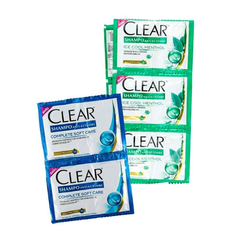 Jual Clear Shampoo Sachet 1 Renteng Isi 12 pcs | Shopee Indonesia
