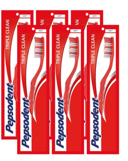 Jual Pepsodent Triple Clean Sikat Gigi Soft Isi 3 Twin Pack | Shopee ...