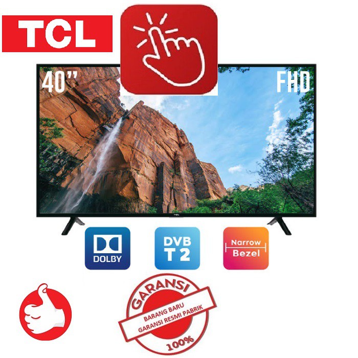 Jual TCL LED 40inch 40B3 full HD-Digital TV - resmi TCL | Shopee Indonesia