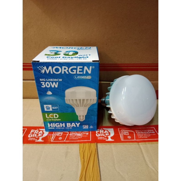 Jual Lampu Industri led High Bay 30W / lampu gudang pabrik industri 30W ...