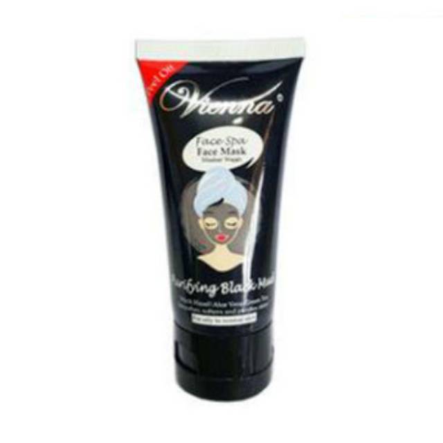 Jual VIENNA MASK TUBE 50ML - VIENNA FACE MASK PURIFYING MUD MASK 50ML ...