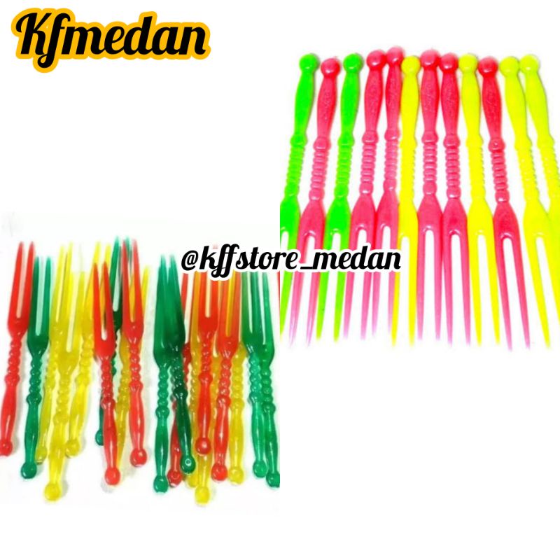 Jual Garpu Kue Kecil Plastik / Garpu Kue Ulang Tahun (isi 24pcs ...