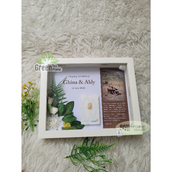 Jual KADO/MAHAR LOGAM MULIA Include Frame 3D Rongga 8r 20x25cm Akrilik ...
