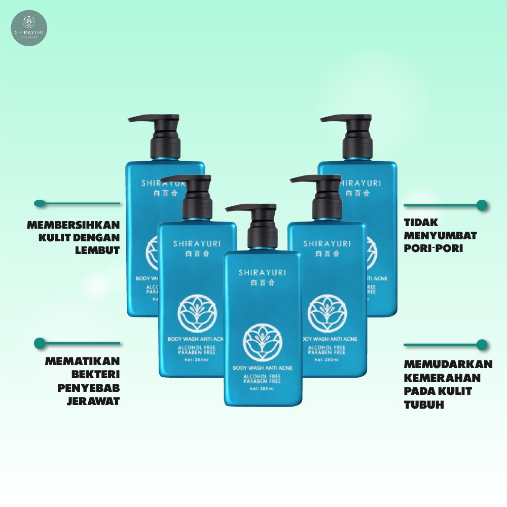 Jual SHIRAYURI OFFICIAL 5 Body Wash By Dr Schatz Original Sabun Mandi ...